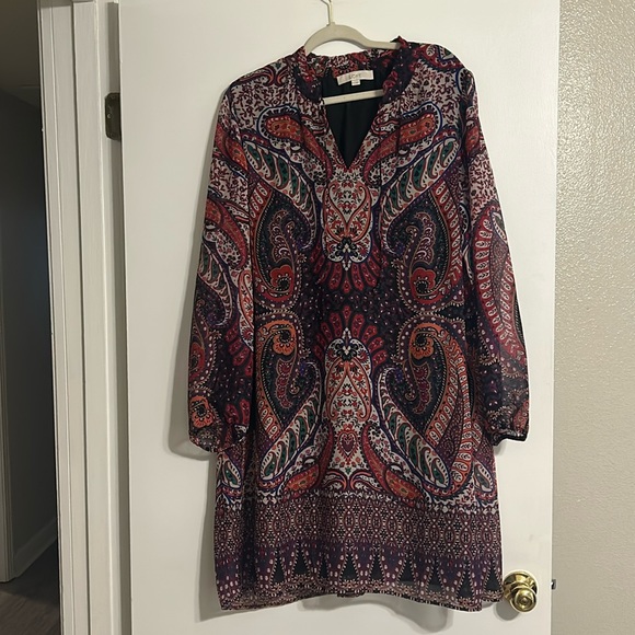 LOFT | Dresses | Loft Paisley Print Dress Xxl | Poshmark